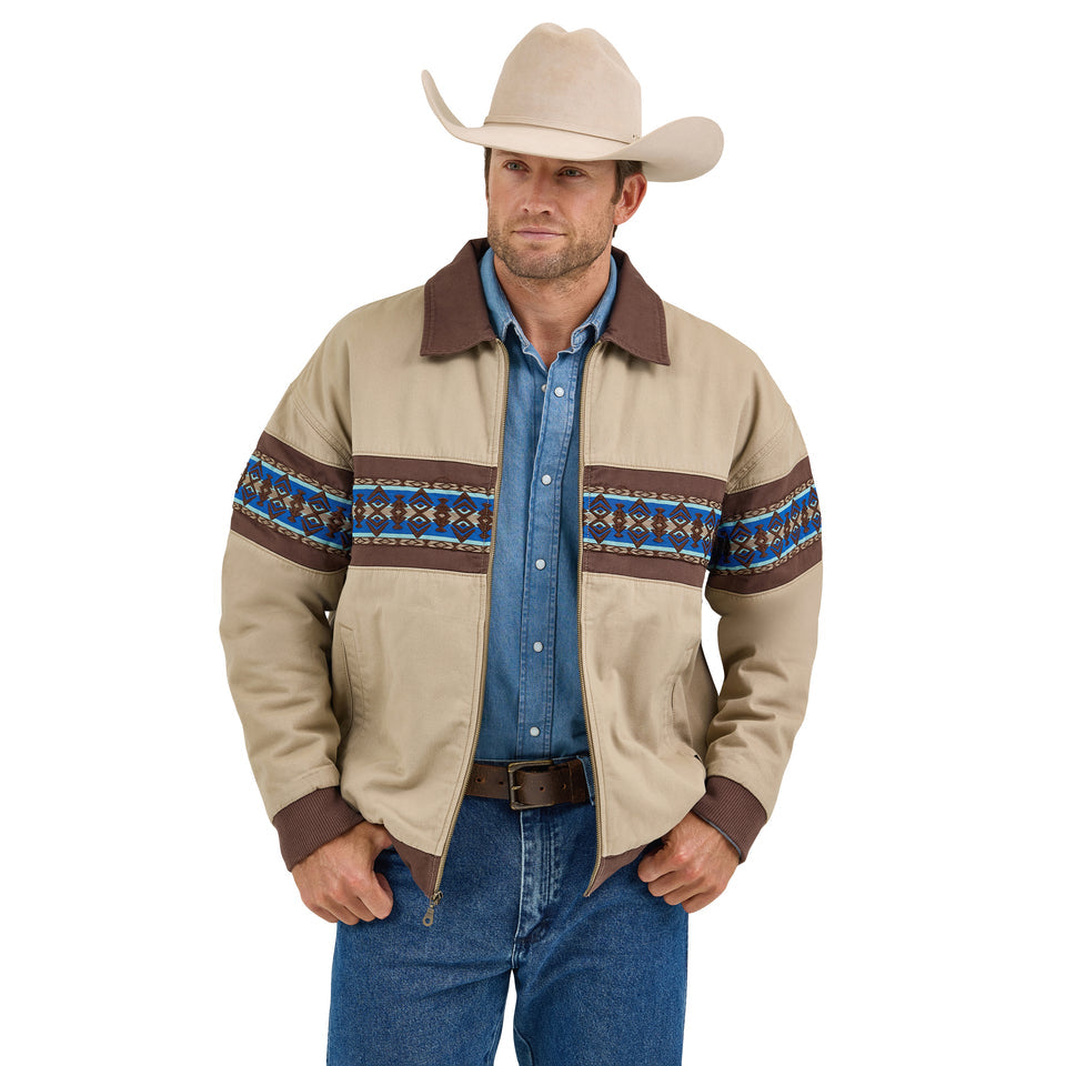 Wrangler Mens Aztec Checotah Bomber Jacket. – Rustic Soul