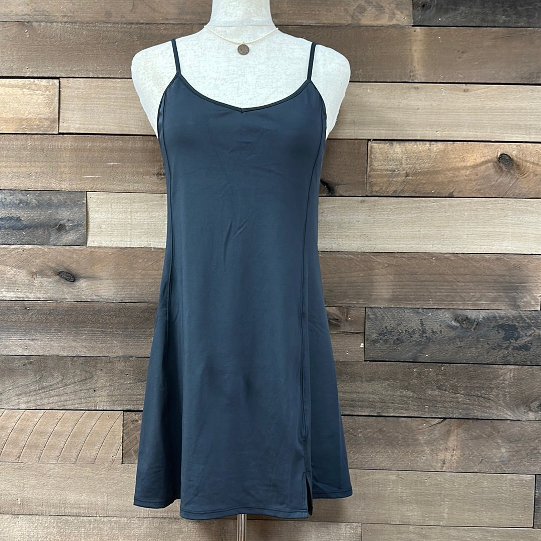 Black Athletic Mini Dress w/ Padded Bra Insert. – Rustic Soul