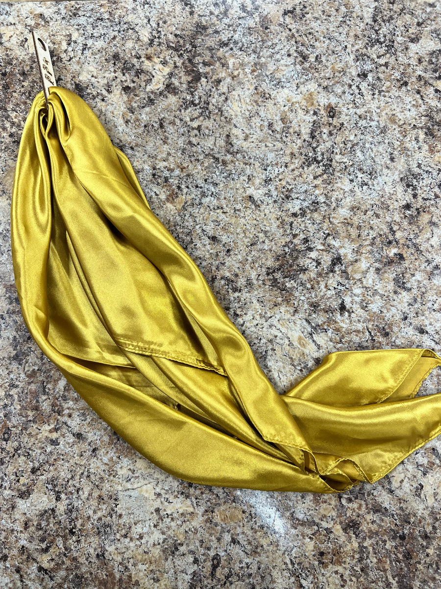 Large Silk Gold Wild Rag – Rustic Soul